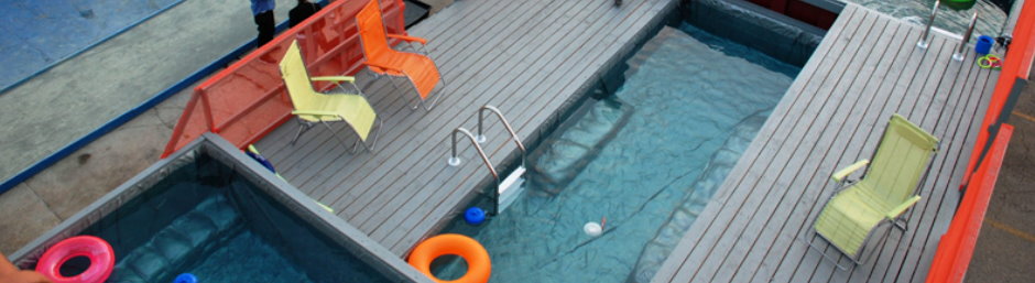 Macro-Sea, una piscina in un container per i rifiuti