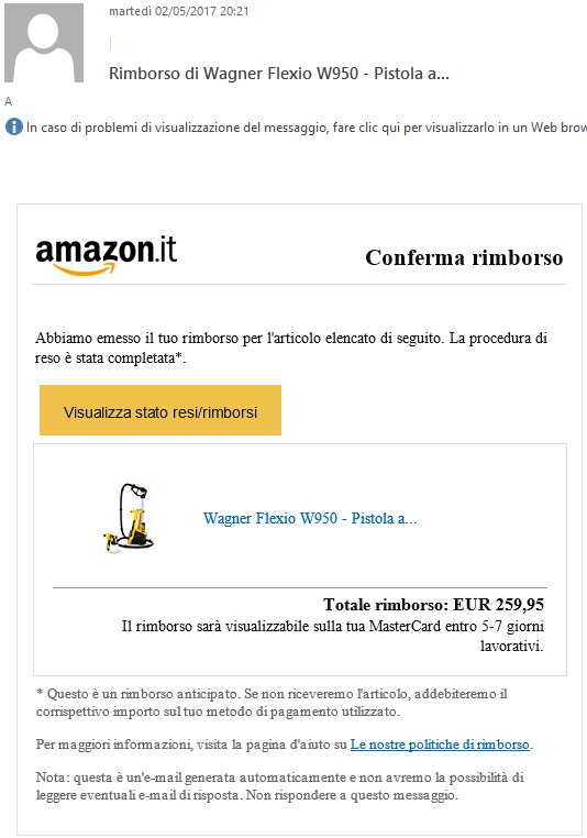 I resi di Amazon anche dopo 30 giorni dalla consegna, vediamo se è ...